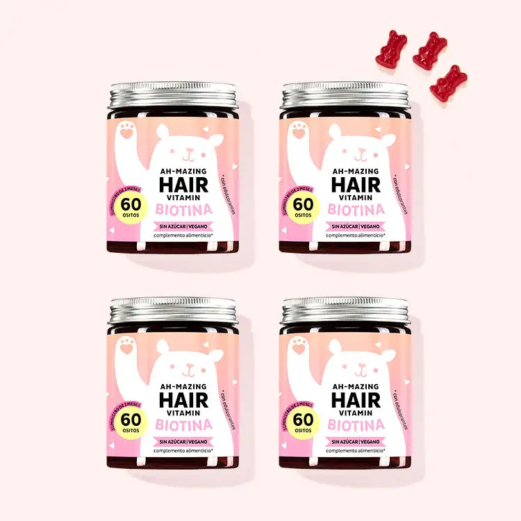 Biotina - Ah-mazing Hair (sin azúcares) para pelo, piel y uñas